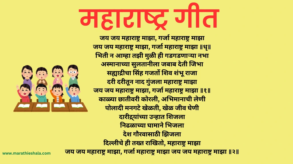 शालेय परिपाठ मराठी | Shaley Paripath Marathi