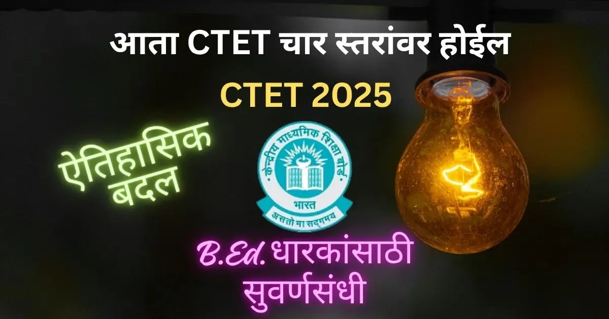CTET 2025 Application Form Date | CTET Big Update ऐतिहासिक बदल